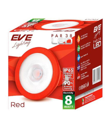 EVEหลอด LED PAR38 แดง 8W E27