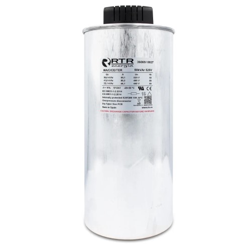 RTR MA/C/CE TER SERIES THREE PHASE CAPACITORS MODEL: C5255005TER0000 ...