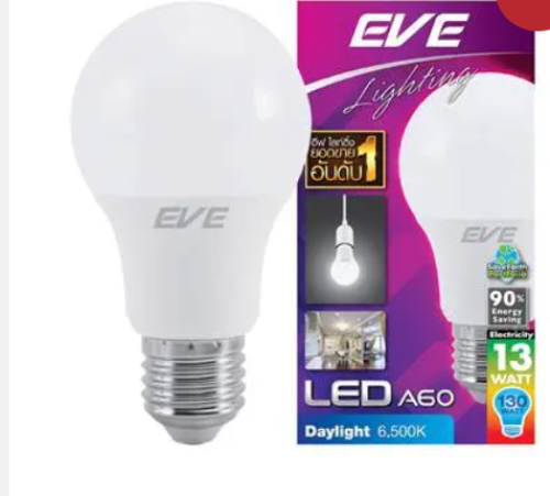 EVE หลอด LED A60 13W E27 DAYLIGHT ใช้งาน30000 ชม.