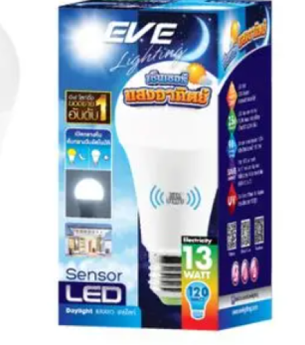EVE หลอดLED A60 SENSERแสงอาทิตย์ 13W DAYLIGHT E27