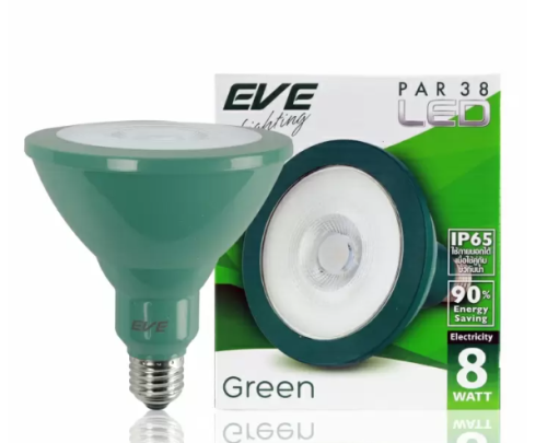 EVEหลอด LED PAR38 BLUE 8W E27