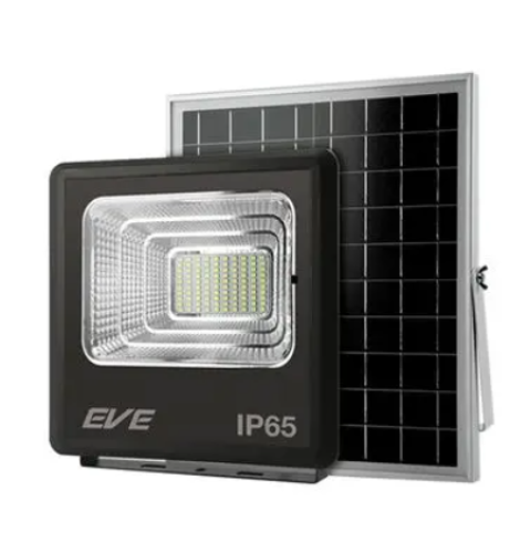 EVE โคมSOLAR LED ฟลัด รุ่น ดอน 60W DAYLIGHT พร้อมรีโมท