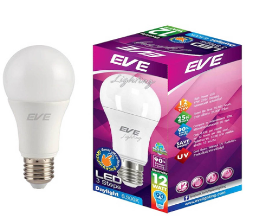 EVE หลอดLED A60 3 STEPS 12W WARMLIGHT E27