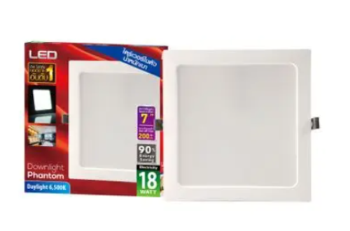 EVE โคมDOWNLIGHT LED PHANTOM หน้าเหลี่ยม 18W DAYLIGHT