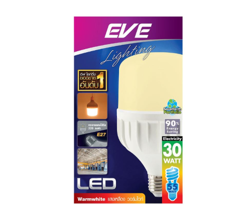 EVE หลอด LED HIGH SHOP BULB 30W E27 WARMLIGHT