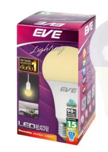 EVE หลอด LED A60 SUPER SAVE 15W E27 WARMLIGHT