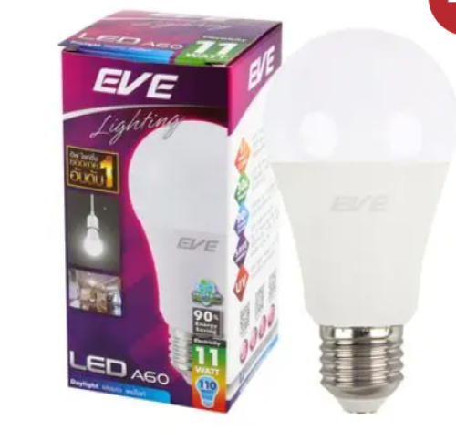 EVE หลอด LED A60 11W E27 DAYLIGHT ใช้งาน30000 ชม.