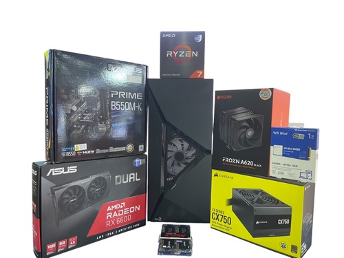 (25) COMPUTER SET CPU AMD RYZEN5 with RADEON RX6600