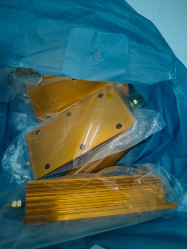 POWER METAL SHELL ALUMINIUM GOLD RESISTOR MODEL: RX24 100W 100RJ ...