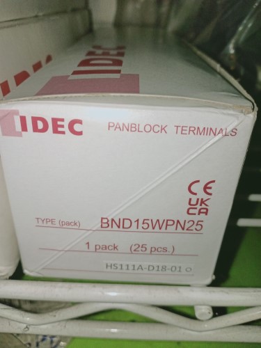 IDEC TERMINAL BLOCK BND15WPN25 ราคา 45 บาท