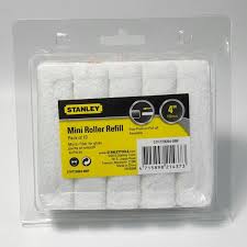 A02734 STANLEY MINI ROLLER REFILLS TWIN PACK 4 100MM