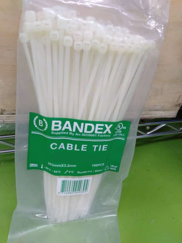 A02221 BANDEX CABLE TIE CT-100-2C 100MMX2.5MM สีขาว