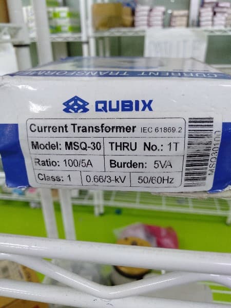 A00452 QUBIX CURRENT TRANSFORMER MSQ-30 100/5A 5VA 50/60Hz