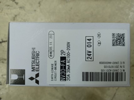 MITSUBISHI NV30-FA 2P 20A 100-200V 30MA W ราคา 2080 บาท