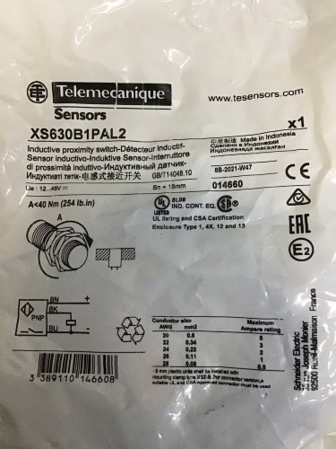 TELEMECANIQUE XS6-30B1PAL2 ราคา 2,275 บาท