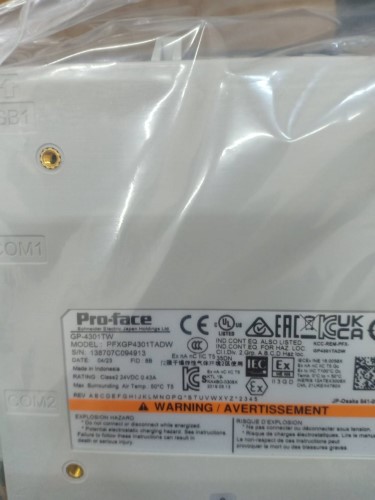 PRO FACE MODEL: PFXGP4301TADW ELECHMI4301TW57 HMI GP-4301TW 5.7 ราคา 16,200 บาท