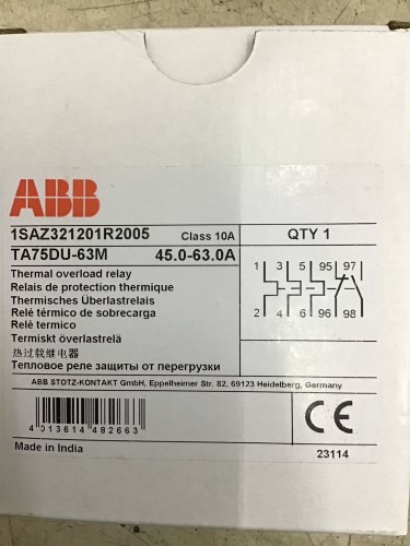 ABB TA75-DU63 ราคา 1,800 บาท