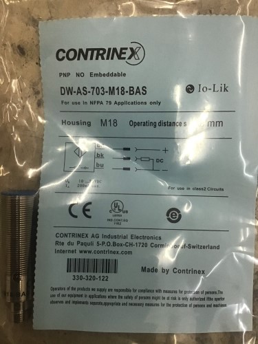 CONTRINEX DW-AS-703-M18-BAS ราคา 900 บาท CONTRINEX DW-AS-703-M18-BAS ราคา 900 บาท