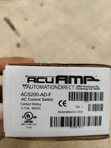 ACUAMP AC CURRENT SWITCH FIXED CORE 1-6, 6-40, 40-175A MODEL: ACS200-AD ...