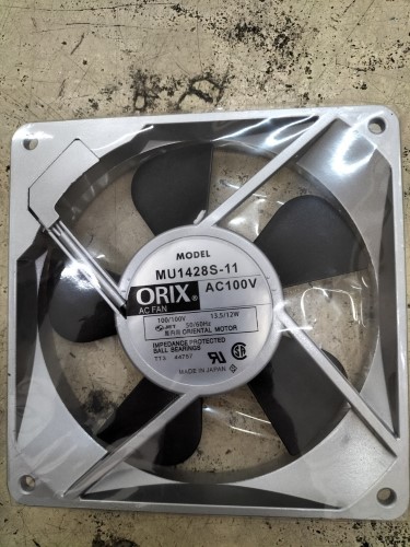 ORIX FAN MODEL: MU1428S-11 AC100V 100/100V 13.5/12W ราคา 1,080 บาท