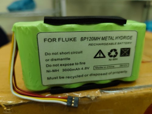 FOR FLUKE RECHARGEABLE BATTERY BP120MH NI-MH 3000MAH 4.8V ราคา 7,500 บาท