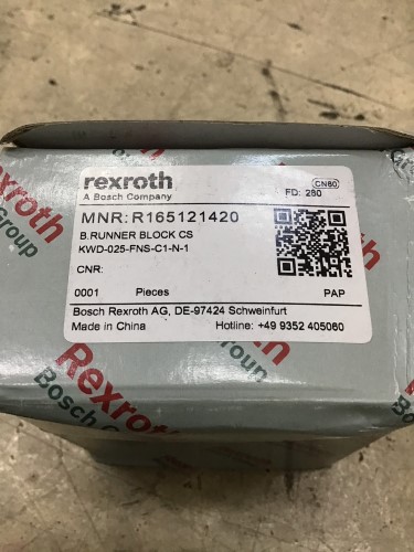 REXROTH MNR:R165121420 ราคา 2,560 บาท