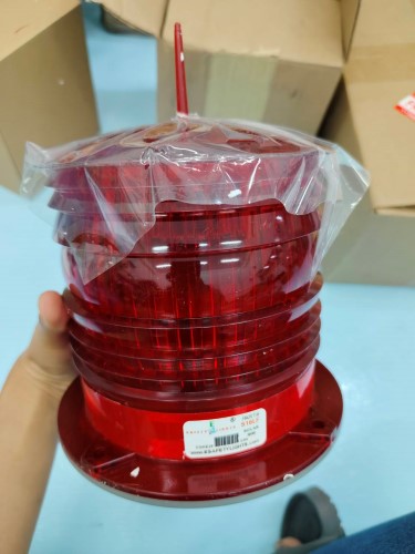ESAFETY PART NO.S16LF-RED SOLAR LED OBSTACLE LIGHT STEADY ON OR FLASH ...