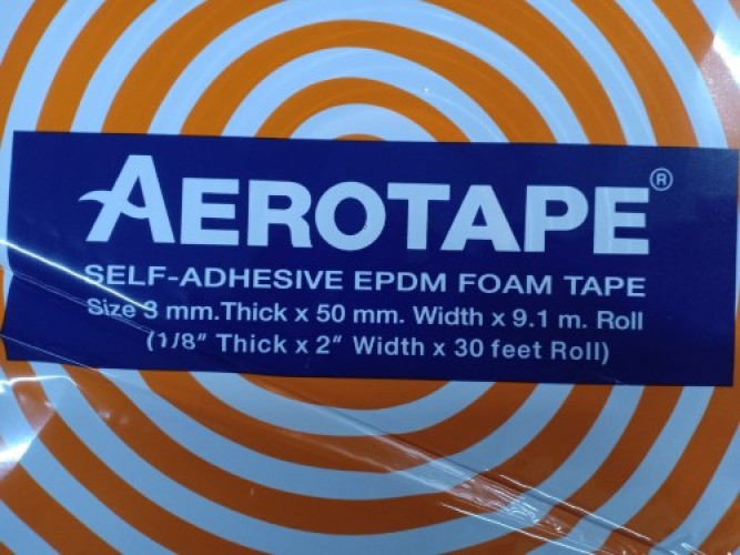 AEROTAPE แอร์โรเทป เทปโฟมกาว 3MM. X 50MM. X 9.1M. ราคา 150 บาท