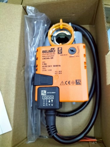 BELIMO DAMPER ACTUATOR MODEL: LM24A-SR AC/DC24V 50/60HZ ราคา 4,290.00 บาท