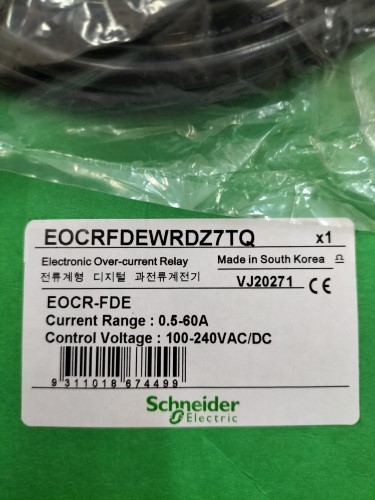 SCHNEIDER EOCR-FDEWRDZ7TQ IS A PART OF CABLE-15P-003 ราคา 10,800 บาท