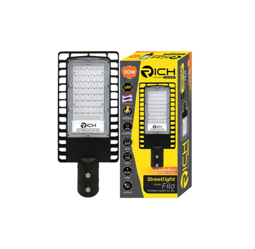 RICH LED STREELIGHT MODEL FILO โคมไฟถนน LED รุ่น ฟีโล (FILO) โคมไฟถนน ...