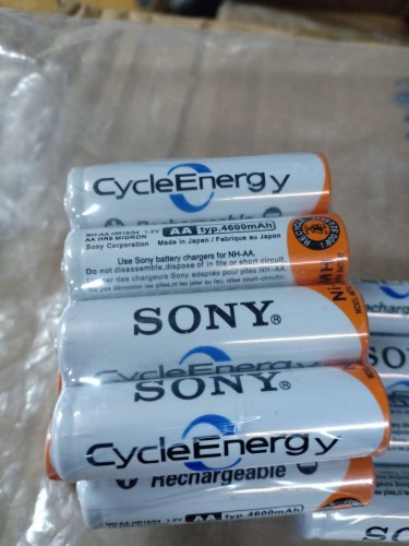 SONY NI-MH RECHARGEABLE BATTERY ถ่านชาร์จ AA 4600 MAH ราคา 180 บาท
