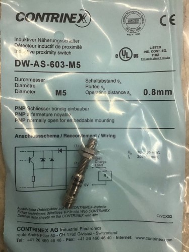 CONTRINEX DW-AS-603-M5 ราคา 2,550 บาท CONTRINEX DW-AS-603-M5 ราคา 2,550 บาท