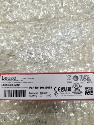 LEUZE THROUGHBEAM PHOTOELETRIC SENSOR#50139688 MODEL:LS25C/XX-M12 ราคา ...
