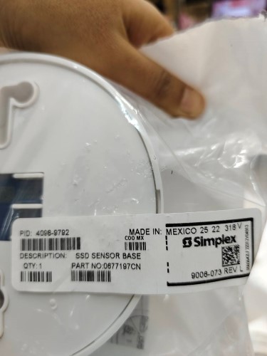 SIMPLEX GRINNELL MODEL: 4098-9792 ADDRESSABLE SSD SENSOR BASE ราคา ...