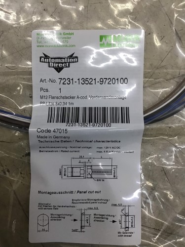 AUTOMATION DIRECT CONNECTOR 7231-13521-9720100 ราคา 950 บาท