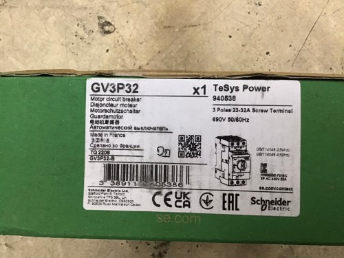 SCHNEIDER GV3P32 ราคา 3,011 บาท