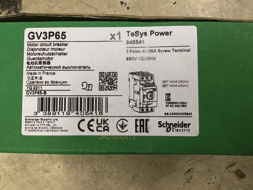 SCHNEIDER GV3-P65 ราคา 3,600 บาท