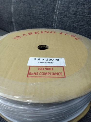 ปลอกสายไฟ BS TECH PVC MARKING TUBE BS2820 200M. WHITE ราคา 1,100 บาท
