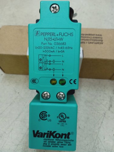 PEPPERL+FUCHS PROXIMITY SWITCH MODEL: NJ15+U1+W INDUCTIVE SENSOR 15MM. 253VAC ราคา 4,851 บาท