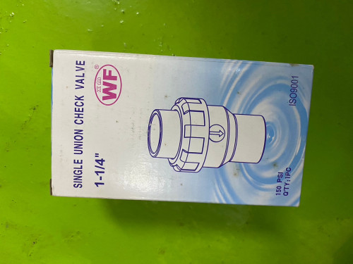 WF812-012C ยูเนี่ยน เช็ควาล์ว UPVC 1-1/4" ราคา 180 บาท