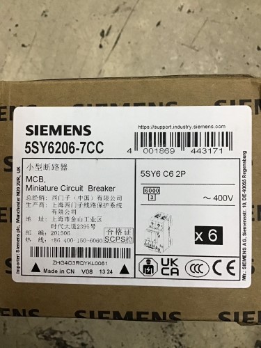 SIEMENS 5SY6206-7CC ราคา 1,100 บาท