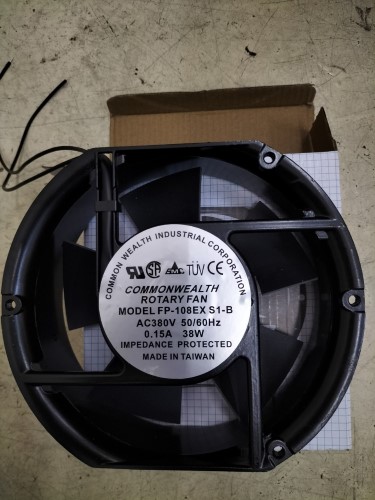 COMMONWEALTH FAN MODEL: FP-108EX-S1-B AC380V 0.15A 38W ราคา 580 บาท
