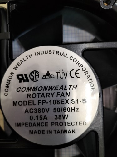 COMMONWEALTH FAN MODEL: FP-108EX-S1-B AC380V 0.15A 38W ราคา 580 บาท
