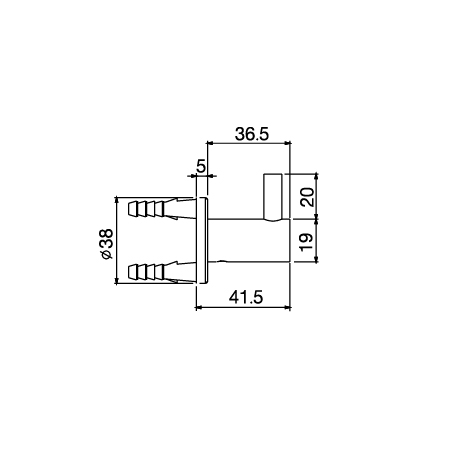 ฮุกแขวนผ้า FBVH-BN102AS