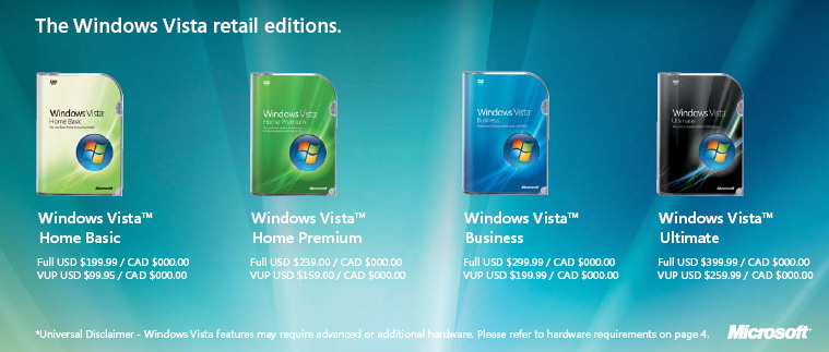 Windows Vista Starter 32-bit Eng - DVD
