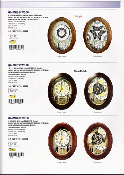 นาฬิกา Rhythm หลากหลายรูปแบบแท้จากประเทศญี่ปุ่น