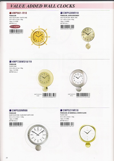 นาฬิกา Rhythm หลากหลายรูปแบบแท้จากประเทศญี่ปุ่น