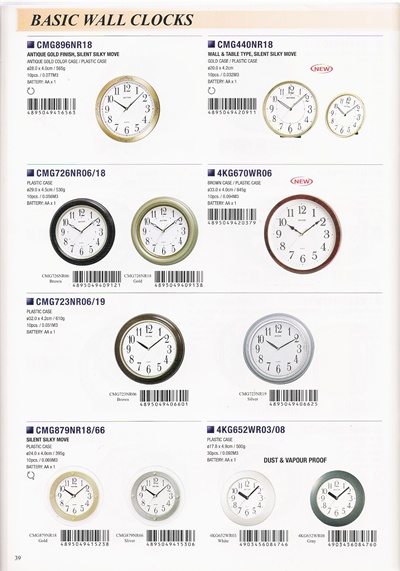 นาฬิกา Rhythm หลากหลายรูปแบบแท้จากประเทศญี่ปุ่น