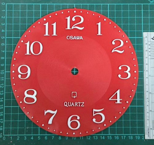 plastic dial 190mm black blue red